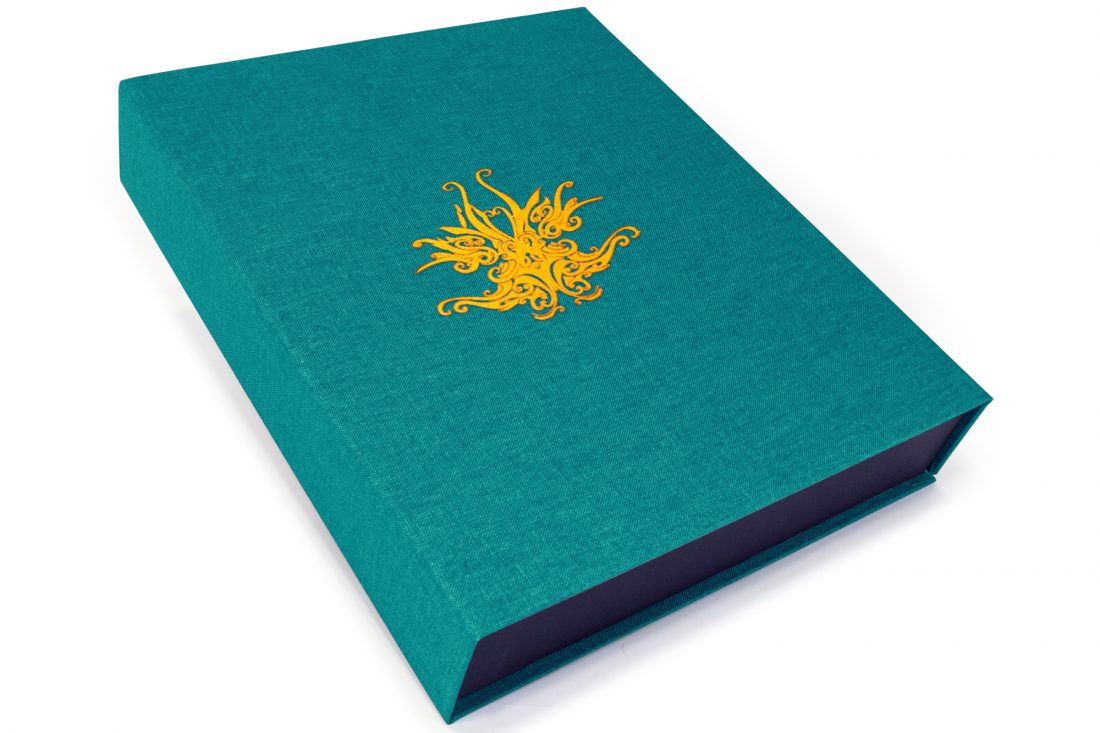 4 Sided Cloth Presentation Box A3 Portrait Debossed