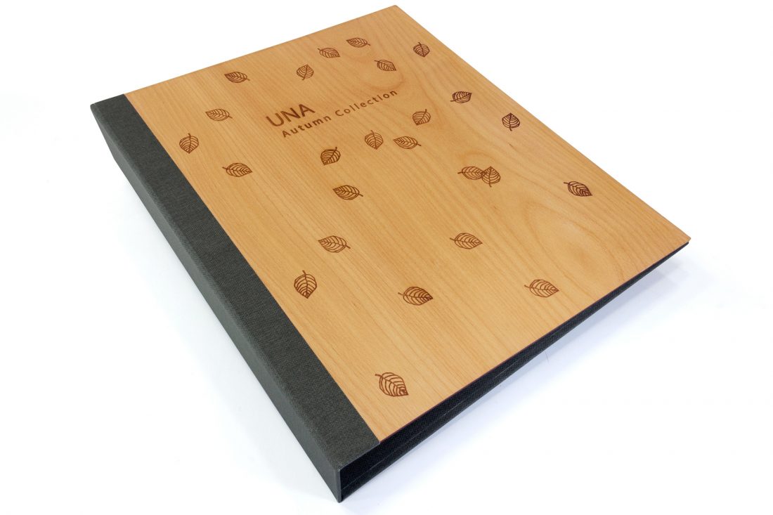Natural Timber Ring Binder A3 Portrait Laser Etching & Cutting