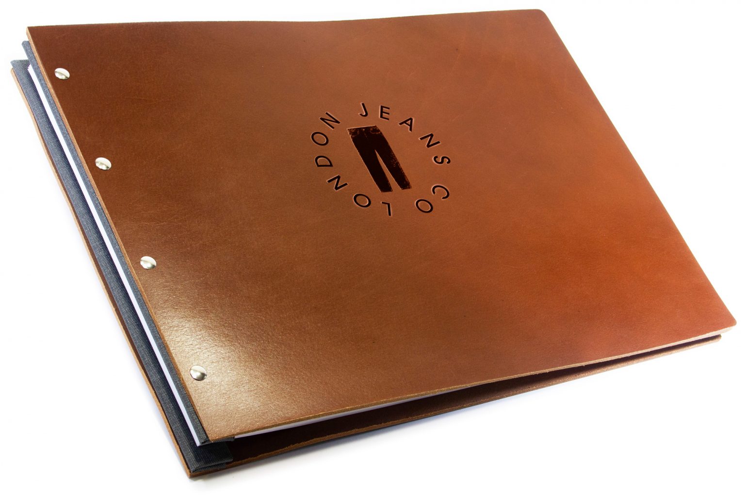 Leather Portfolio A3 Landscape Blind Debossed | Design & Buy Online