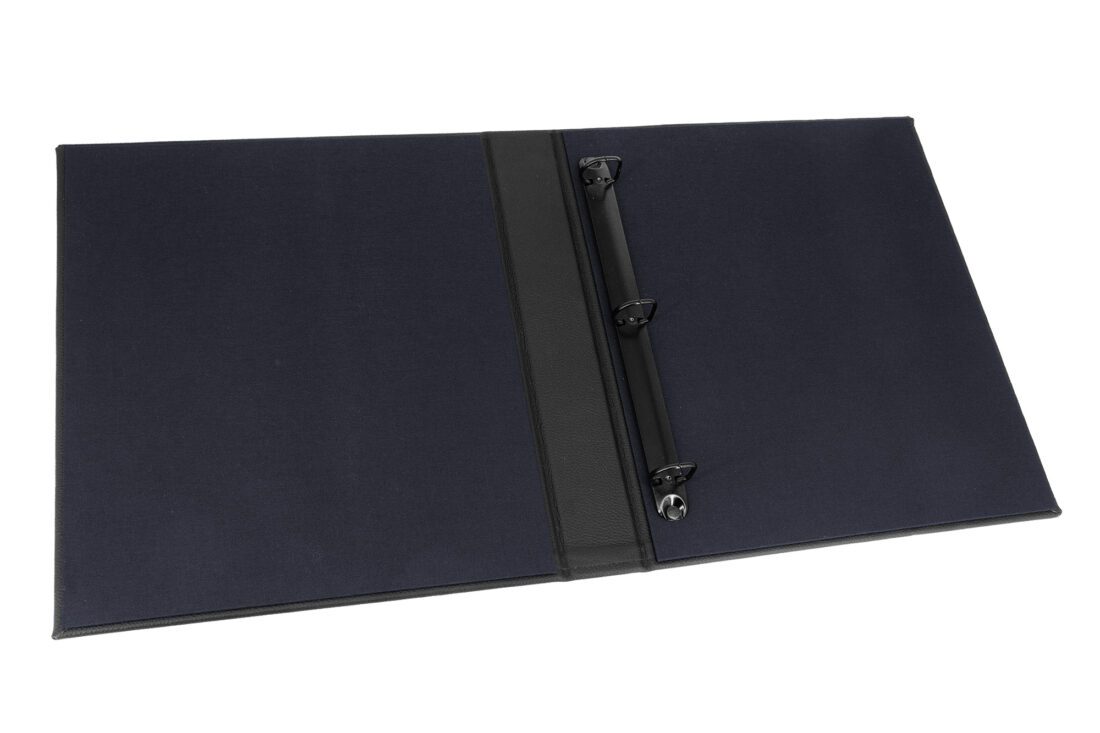 Leather Casebound Binder A4 Portrait Letterpress - FC Portfolios