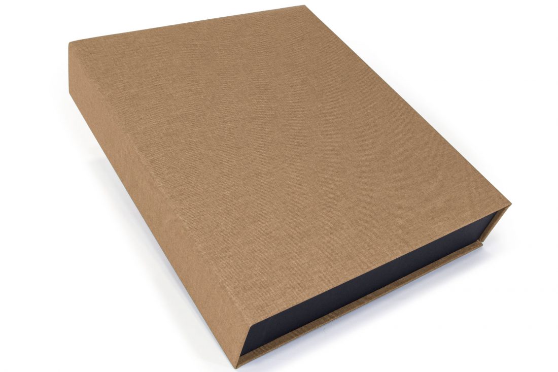 3 Sided Cloth Presentation Box A4 Portrait Plain | In Buckram